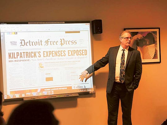 Pulitzer-winning journalist Jim Schaefer visits Gulf News