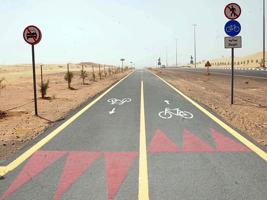 Dubai cycling track is 50% complete