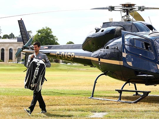 Novak Djokovic stays grounded despite flying high
