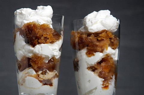 Zuni cafe espresso granita with whipped cream