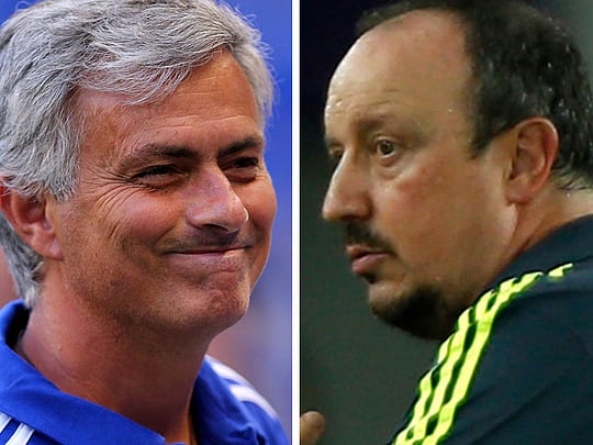 Mourinho aims ‘fat’ jibe at rival Benitez