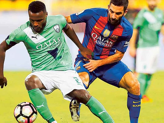 Amoory makes his mark in Barca friendly
