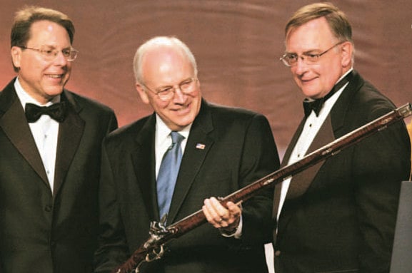 February 11, 2006: Cheney shoots friend in hunting accident