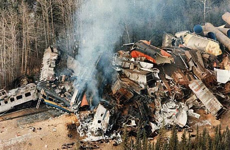 February 8, 1986: Two trains collide in Canada