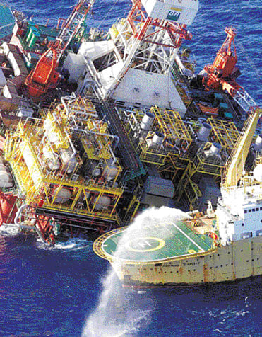 March 20, 2001: Brazil’s giant oil rig sinks