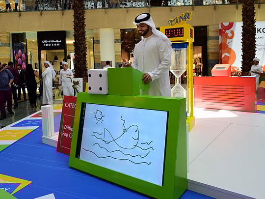 Giant Pictionary at malls in Dubai to support good cause