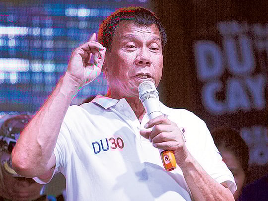 Philippines' Duterte wins Time magazine poll