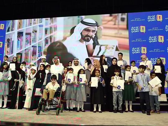 Winners honoured at Arab Reading Challenge awards ceremony in Dubai