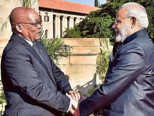 India’s Modi meets Zuma on Africa tour