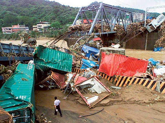 September 18, 2001: Taiwan typhoon toll rises to 79