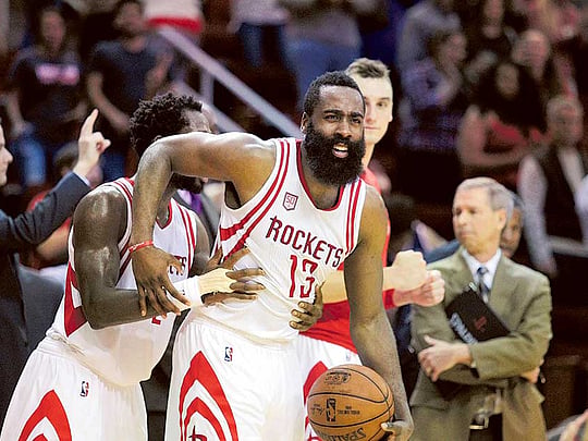 Rocket Harden says team comes first after latest triple