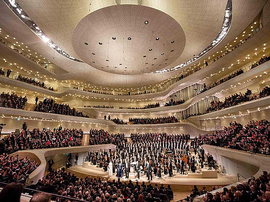 Dazzling German concert hall premieres to standing ovation