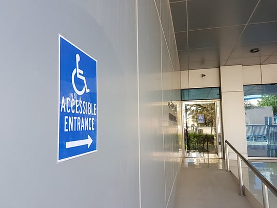 Identify places without wheelchair access