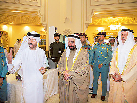 Saif briefs Sultan on e-gate system