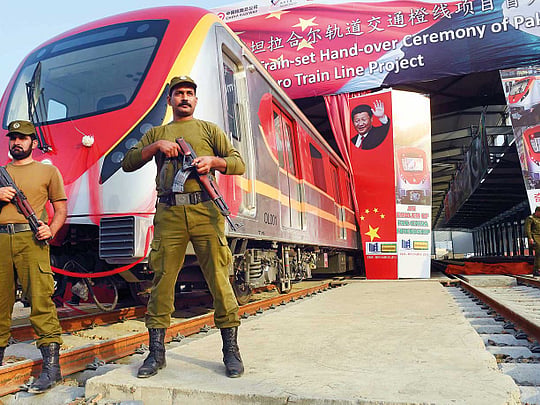 First train of Pakistan’s metro service unveiled in Lahore