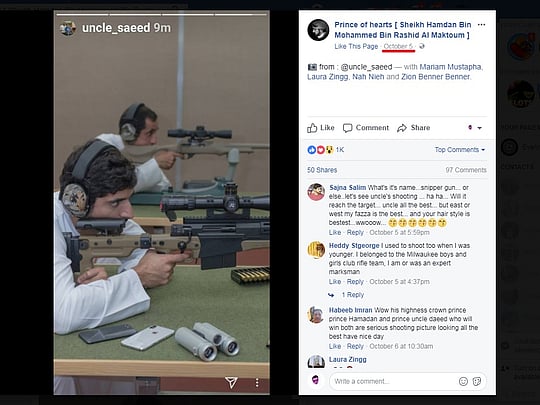 Shaikh Hamdan pictured with iPhone X, weeks ahead of global release