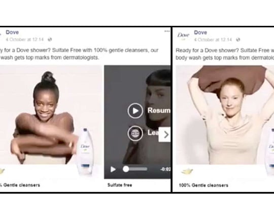 Dove apologises for Facebook soap ad that many call racist