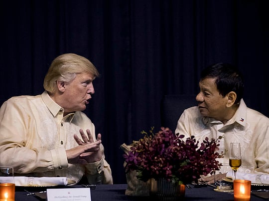 Trump meets Duterte ahead of formal talks