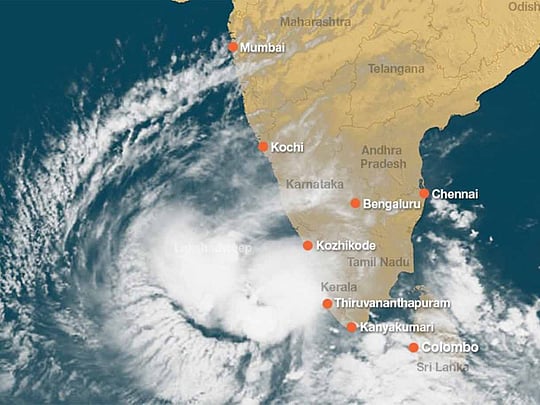16 dead, 100 missing as cyclone hits India, Sri Lanka