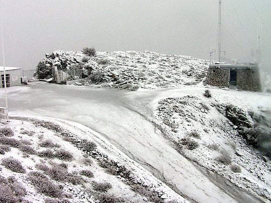 Watch: Snow blankets Oman’s Jabal Shams mountain