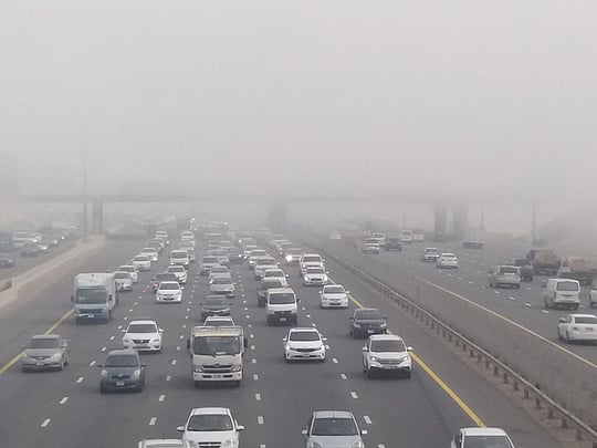Look: Extreme fog falls on UAE