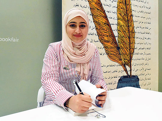 Emirati teenager releases second book at book fair