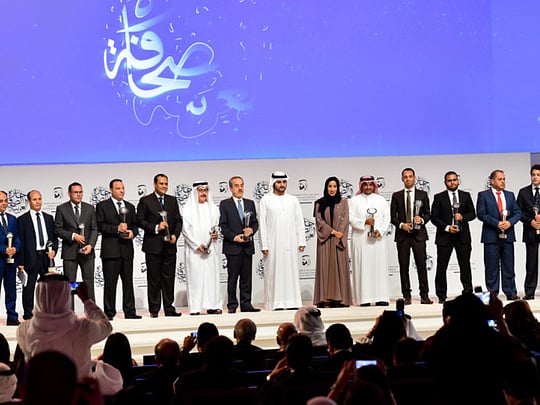 17 outstanding Arab journalists honoured at special ceremony in Dubai