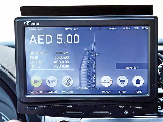 Smart taxi meters with a raft of new features in Dubai