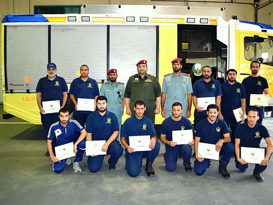Firefighters honoured for rescuing residents from burning Abu Dhabi ...
