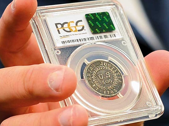 Did Alexander Hamilton hold this coin?