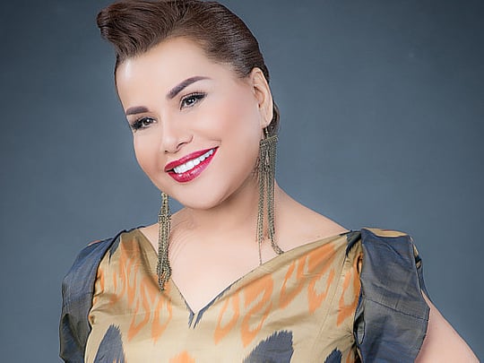 Uzbek singer Yulduz Usmonova in Dubai