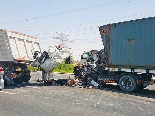 Ten injured in two road accidents in Dubai