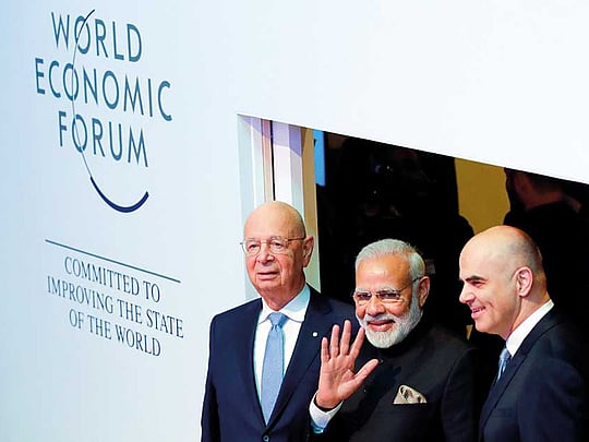 Modi meets CEOs at WEF, IMF reaffirms India’s growth story