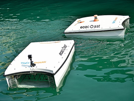 WasteShark hunts pollution in Dubai Marina waters