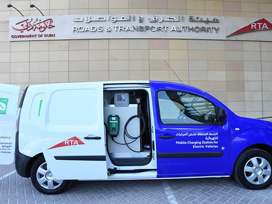 RTA launches ‘Mobile Charging Station for Electric Vehicles’