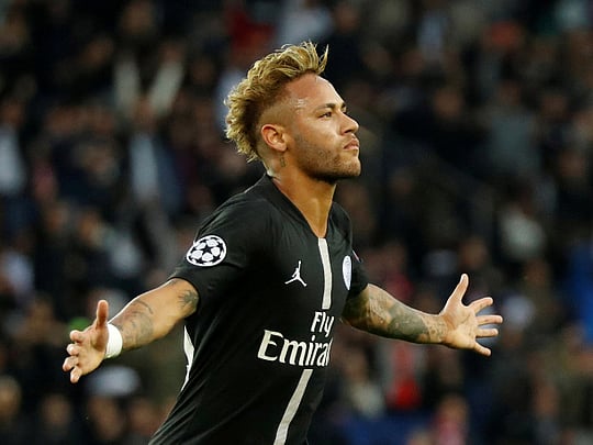 Neymar hits treble as PSG thrash Red Star Belgrade