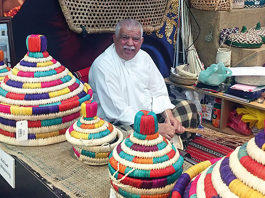 From smiling Bahrainis, lesson in basket-making