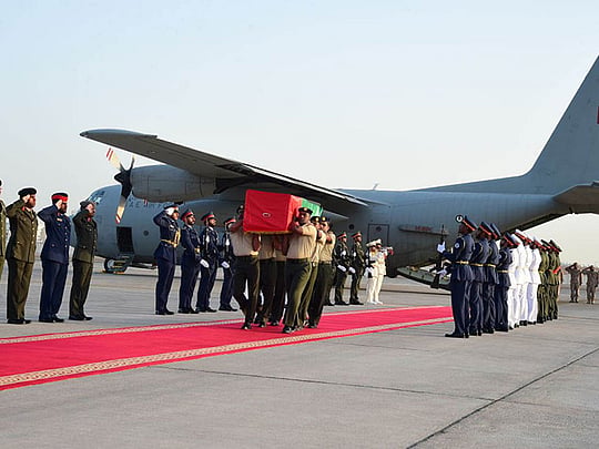 Body of UAE martyr is brought home
