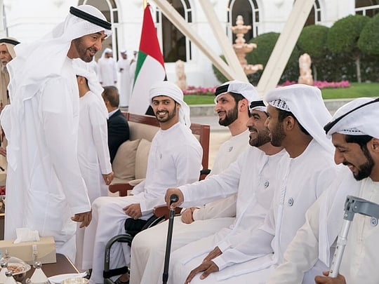 Leaders greet Zayed Bin Hamdan upon return to UAE following treatment ...