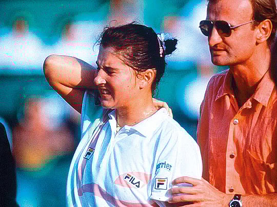 April 30 1993: Seles stabbed by spectator in Hamburg