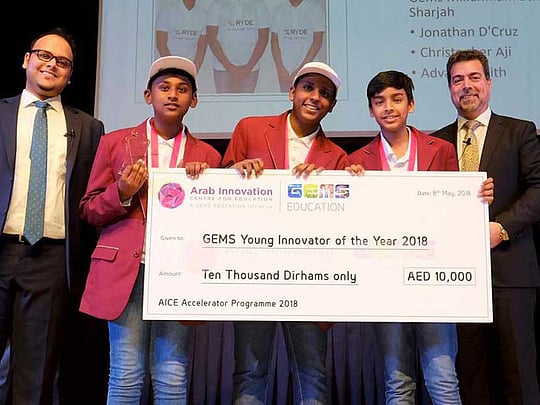 GEMS students awarded for innovations