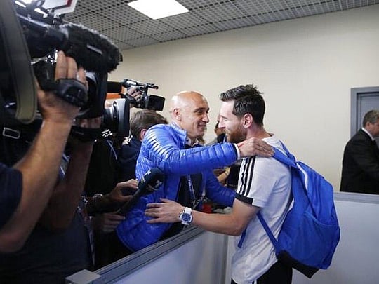 Argentina captain Lionel Messi’s good luck charm