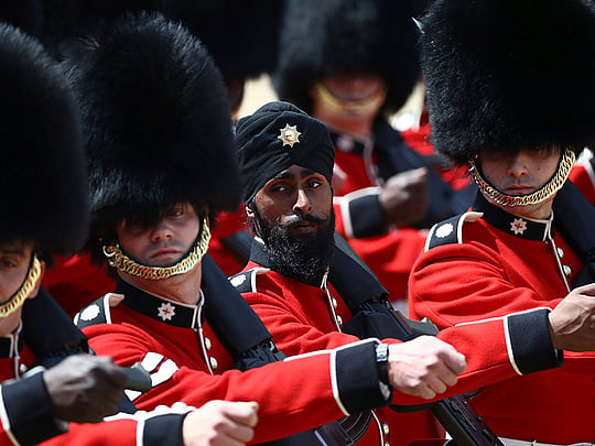 Sikh soldier becomes first to wear turban for Trooping the Colour