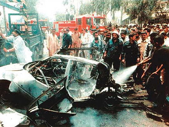 July 9, 1998: Bomb blasts shatter Karachi calm
