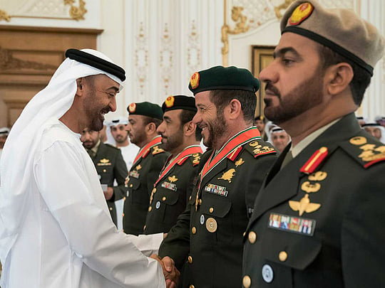 Mohammad confers Emirates Military Order on officers