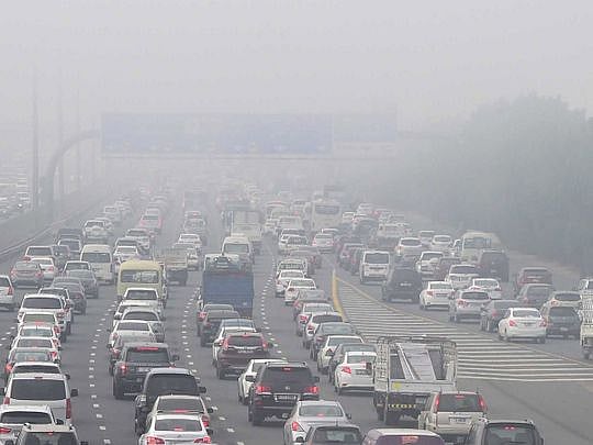 Dense fog causes 11 car pile-up in Abu Dhabi