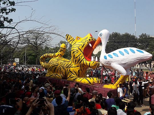 Pomp and ceremony: Dhaka ushers in new year