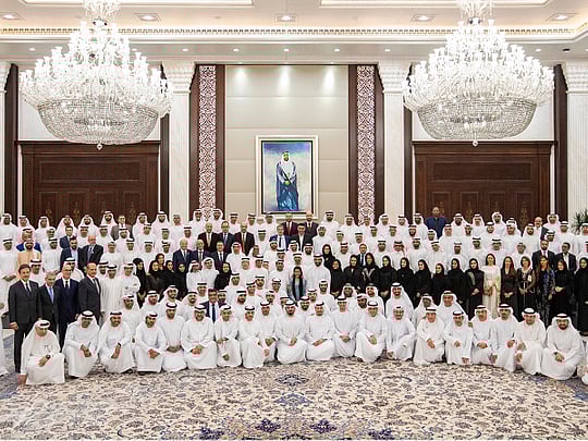 Mohammad Bin Zayed meets members of UAE media