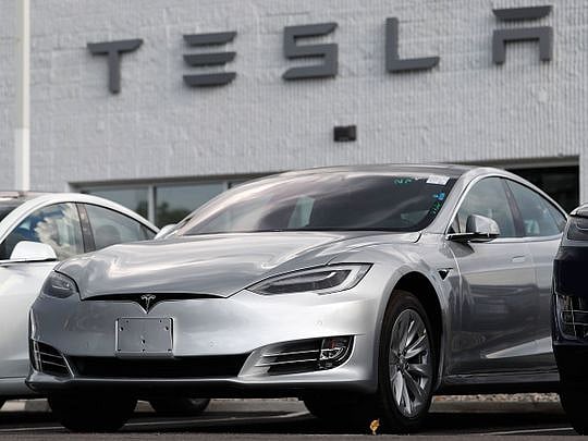 The bursting of the Tesla stock bubble