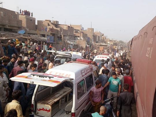 Pakistan fatal train accident, casualties feared near Hyderabad
